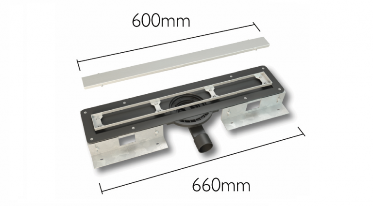 Linear Wet Room Drain - Shallow Linear Shower Drain